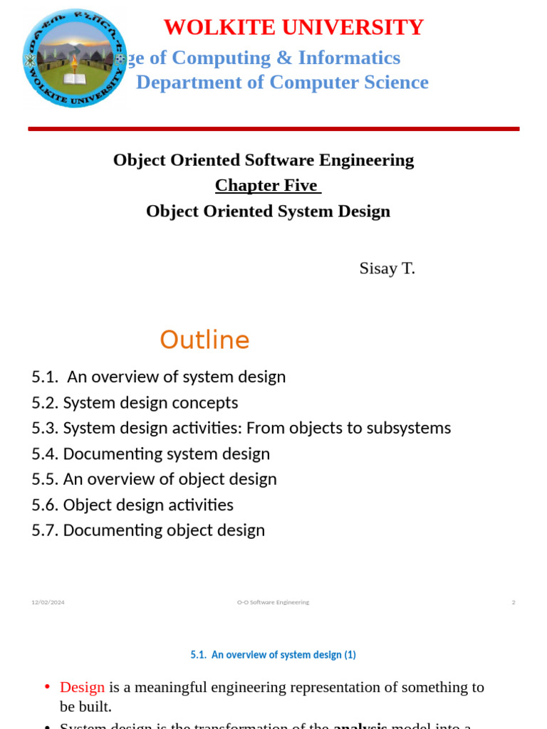 Chapter5 Design | PDF | Model–View–Controller | System