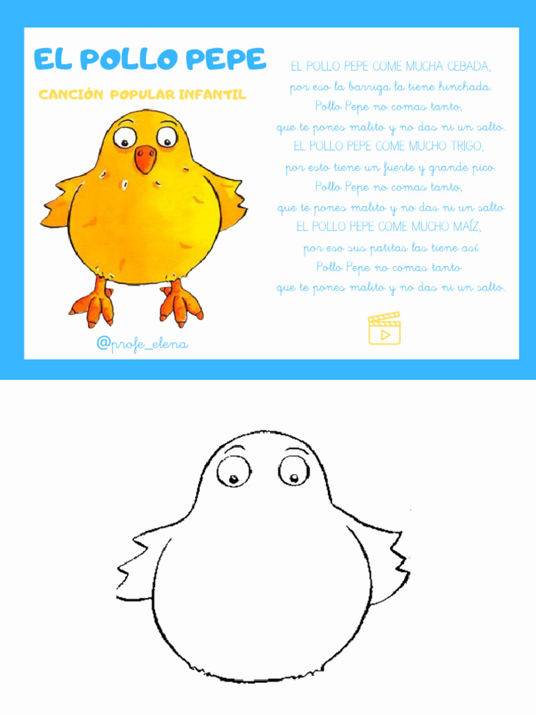 Canción Infantil: El Pollo Pepe | PDF
