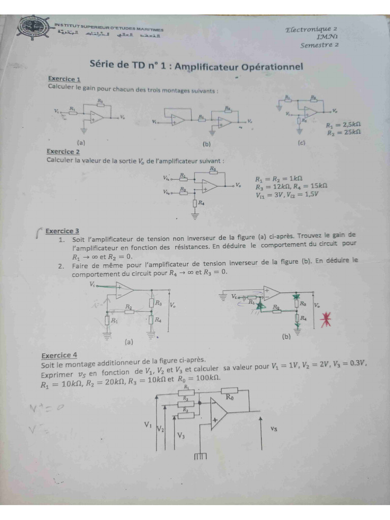 TD Avec Corr Aop | PDF