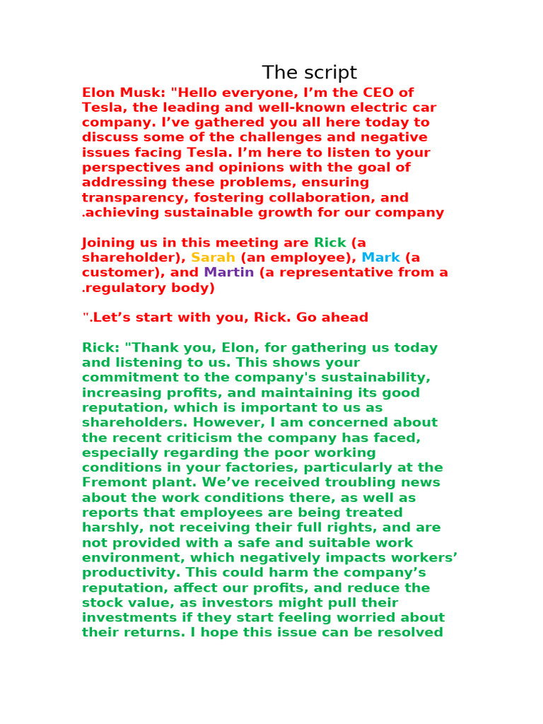 The script | PDF | Safety | Occupational Safety And Health