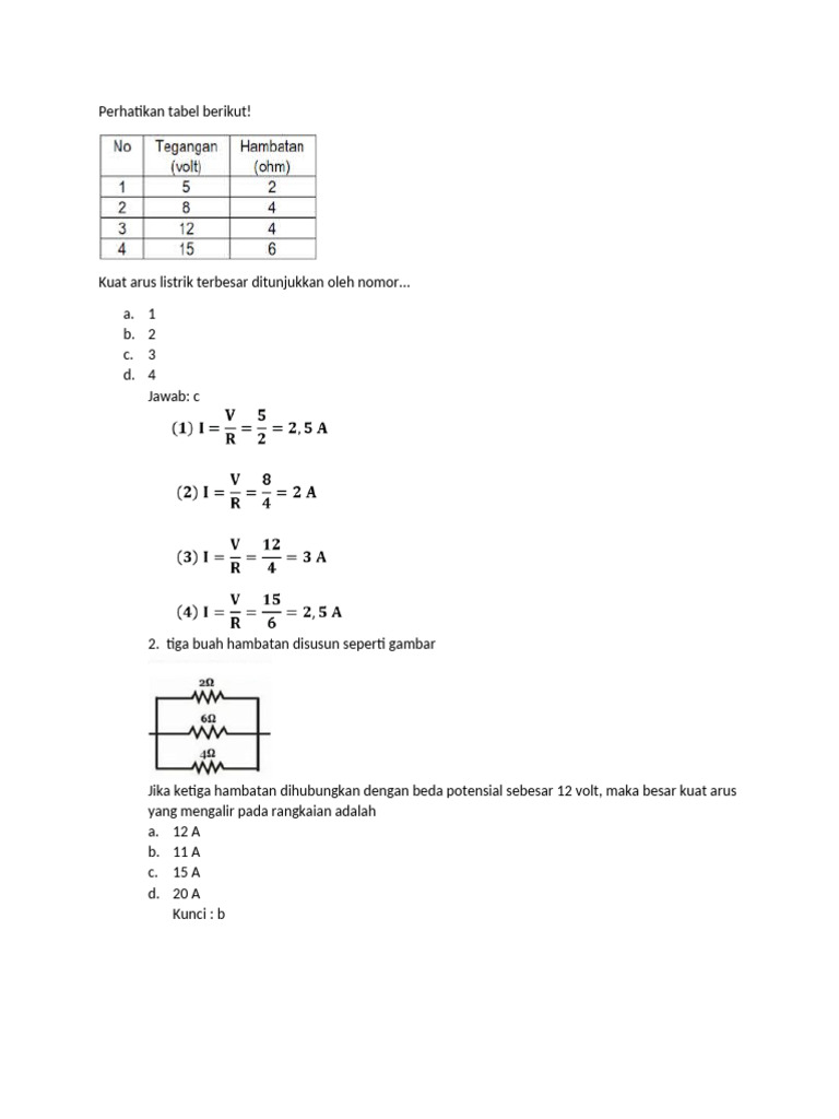 LATIHAN SOAL IPA SMP | PDF
