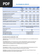 Fees Structure-2024 | PDF