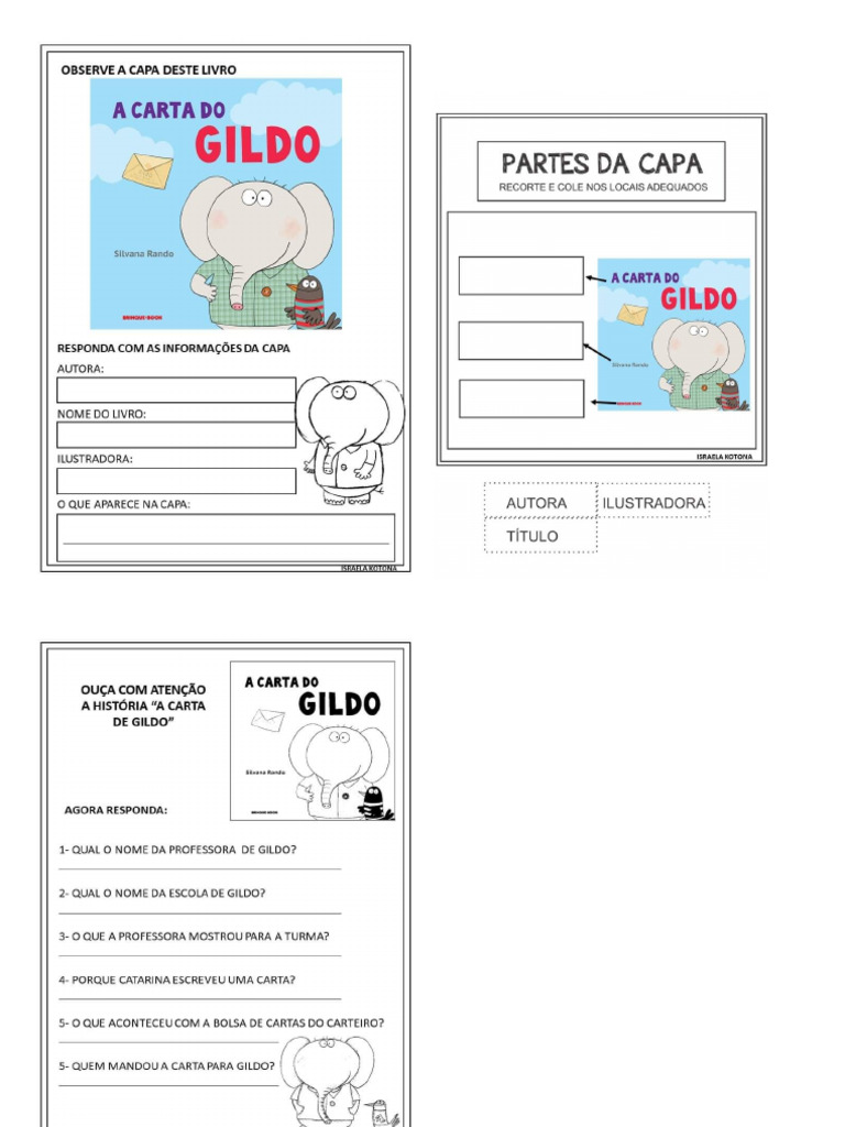 2° Ano-Unidade 2-Lp-Sequencia Da Carta Do Gildo | PDF