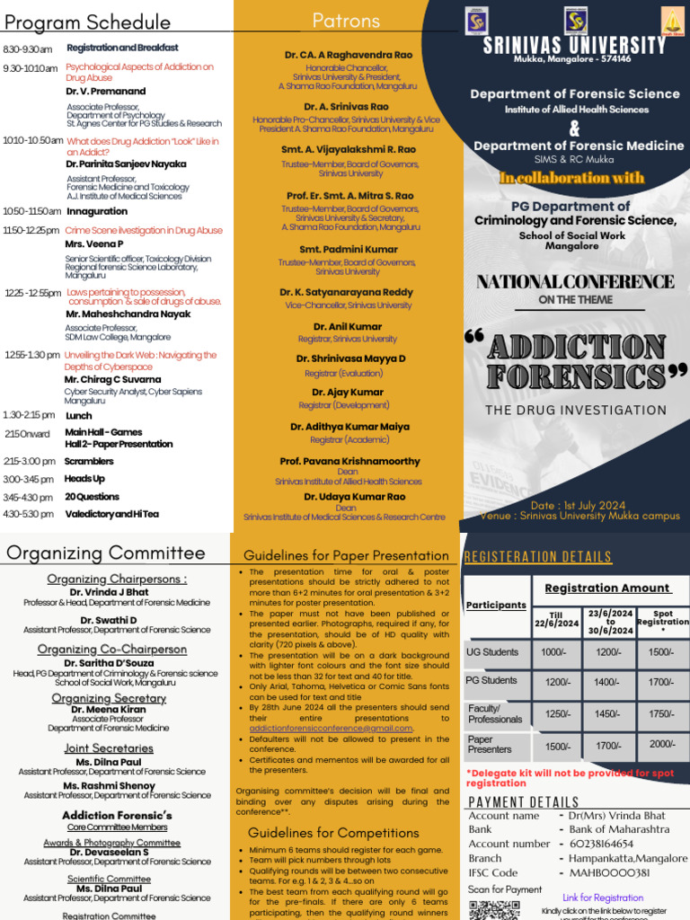 Addiction Conference Brouchure | PDF