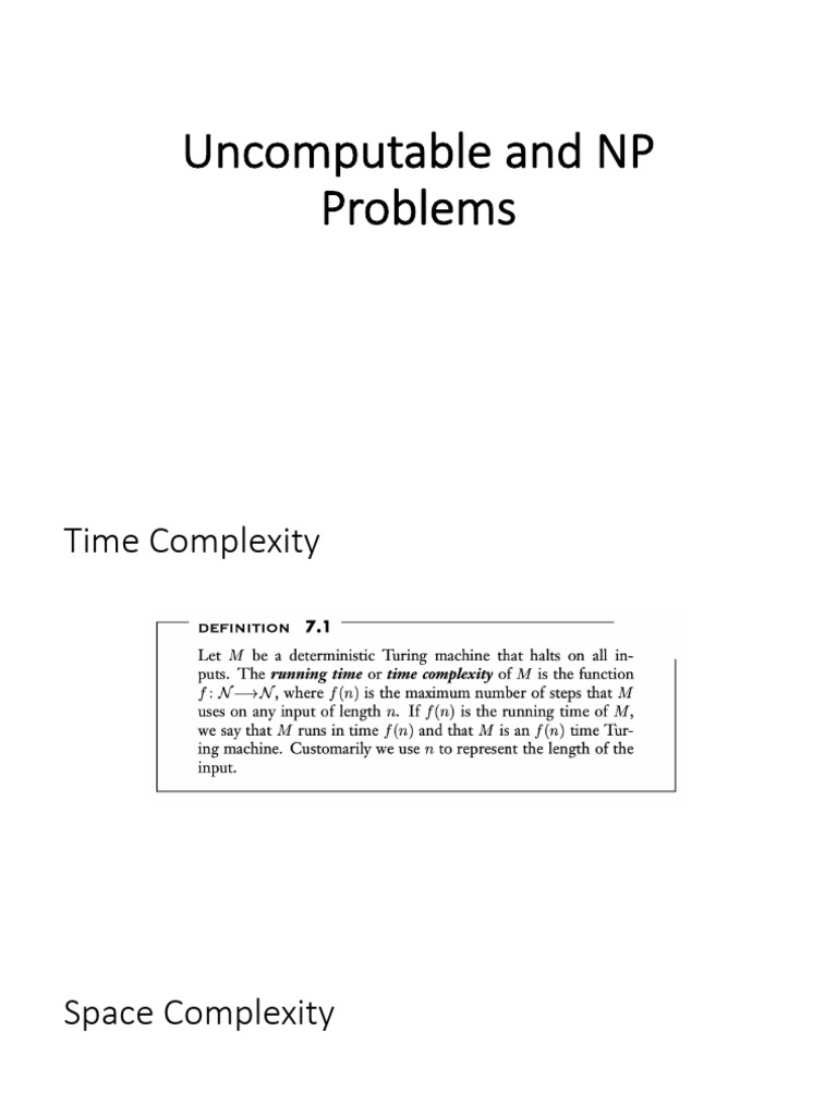 9 Uncomputable Np Problems Pdf Time Complexity Computational Complexity Theory