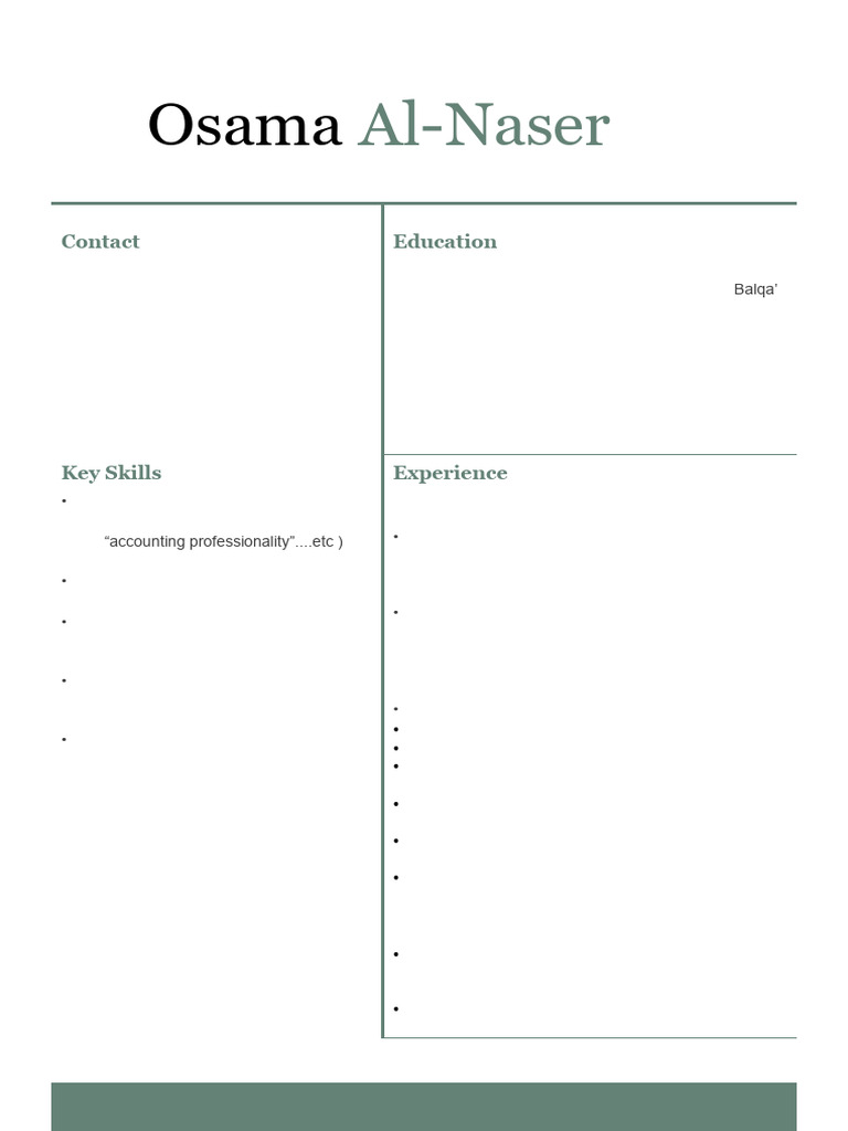 Osama Alnaser CV | PDF