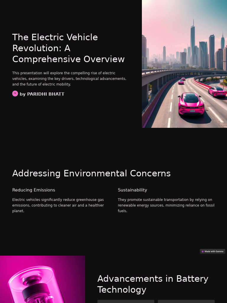 The Electric Vehicle Revolution A Comprehensive Overview | PDF ...
