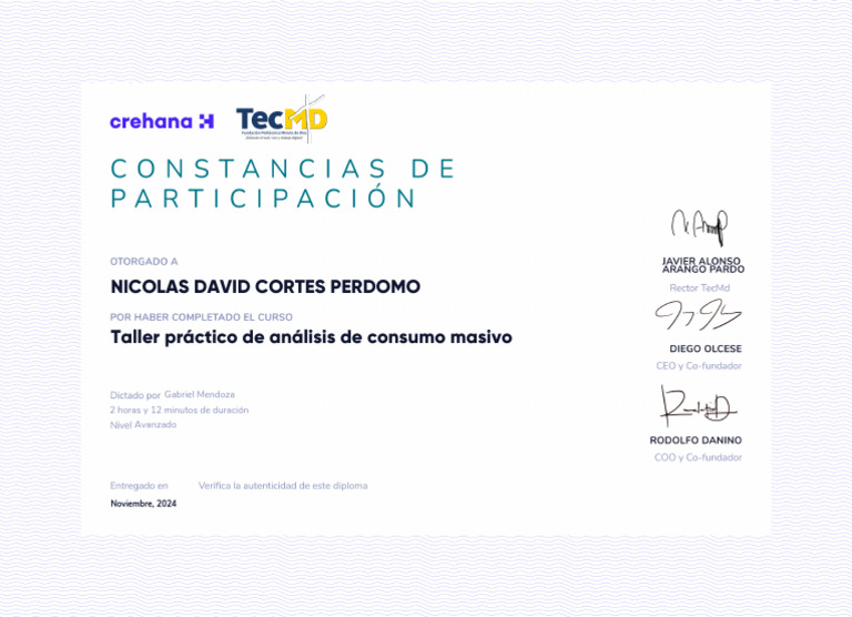 Taller Practico de Analisis de Consumo Masivo | PDF