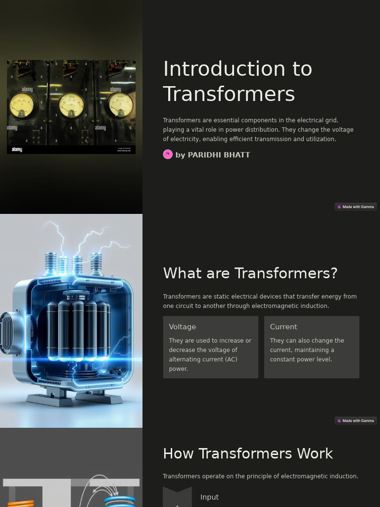 Introduction To Transformers | PDF | Transformer | Electric Power