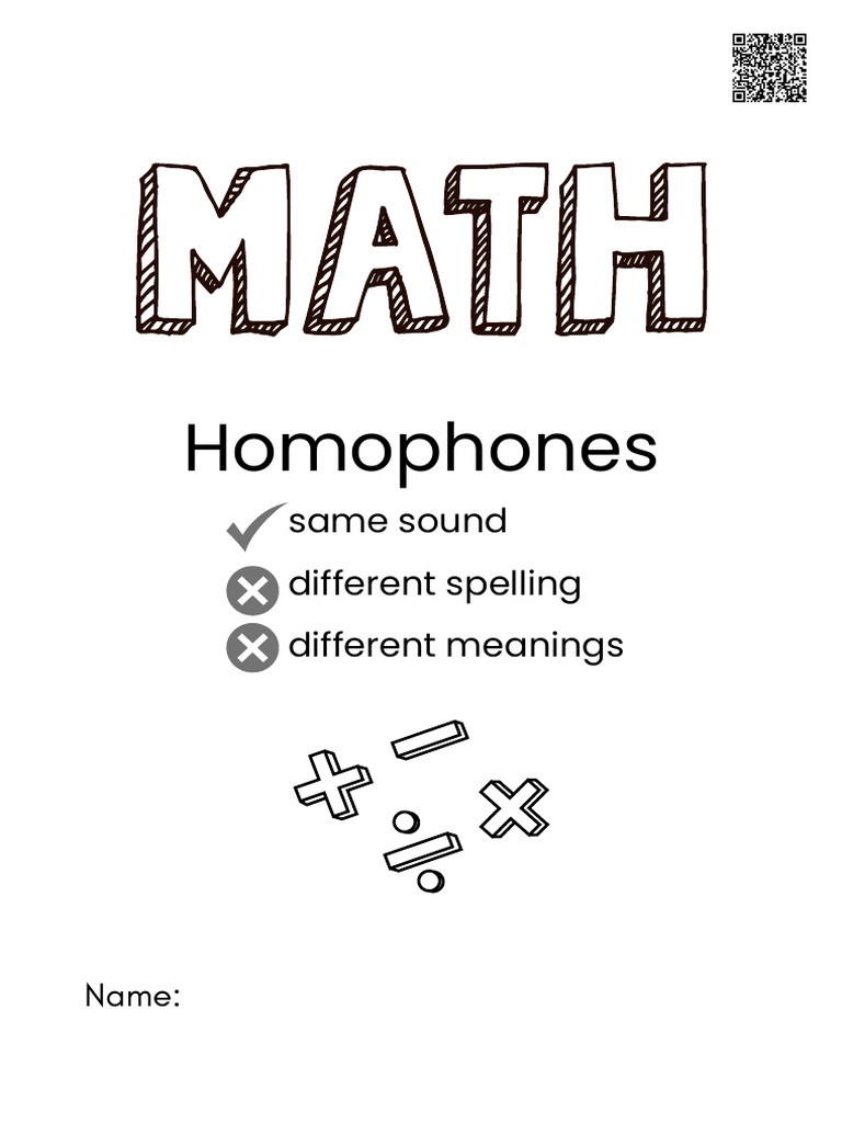 Homophones Printable Student Reference Guide | PDF