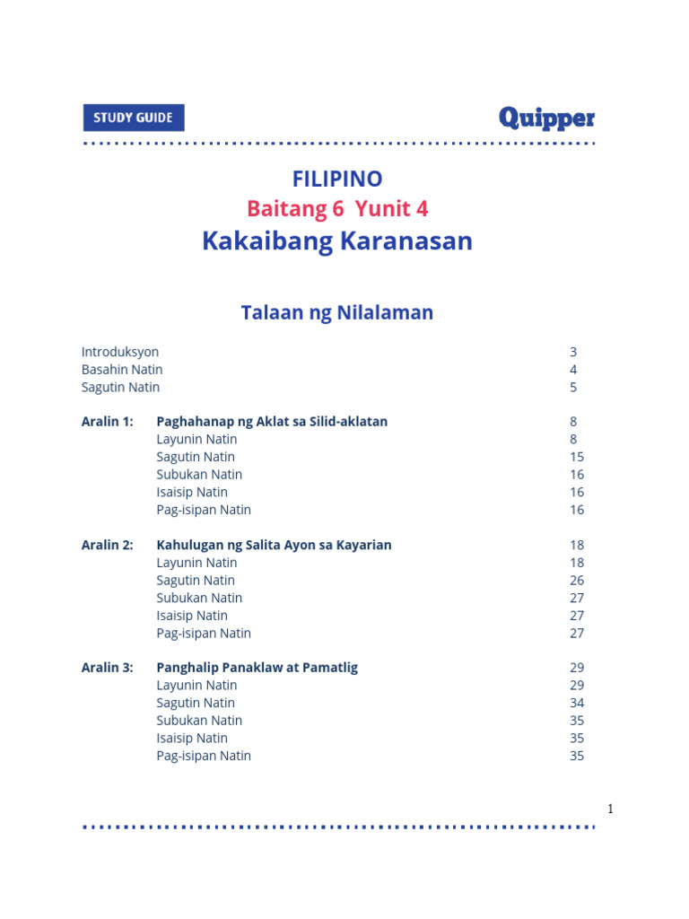 Open Paghana.-filipino 6 Yunit 4 Kakaibang Karanasan-01 | PDF