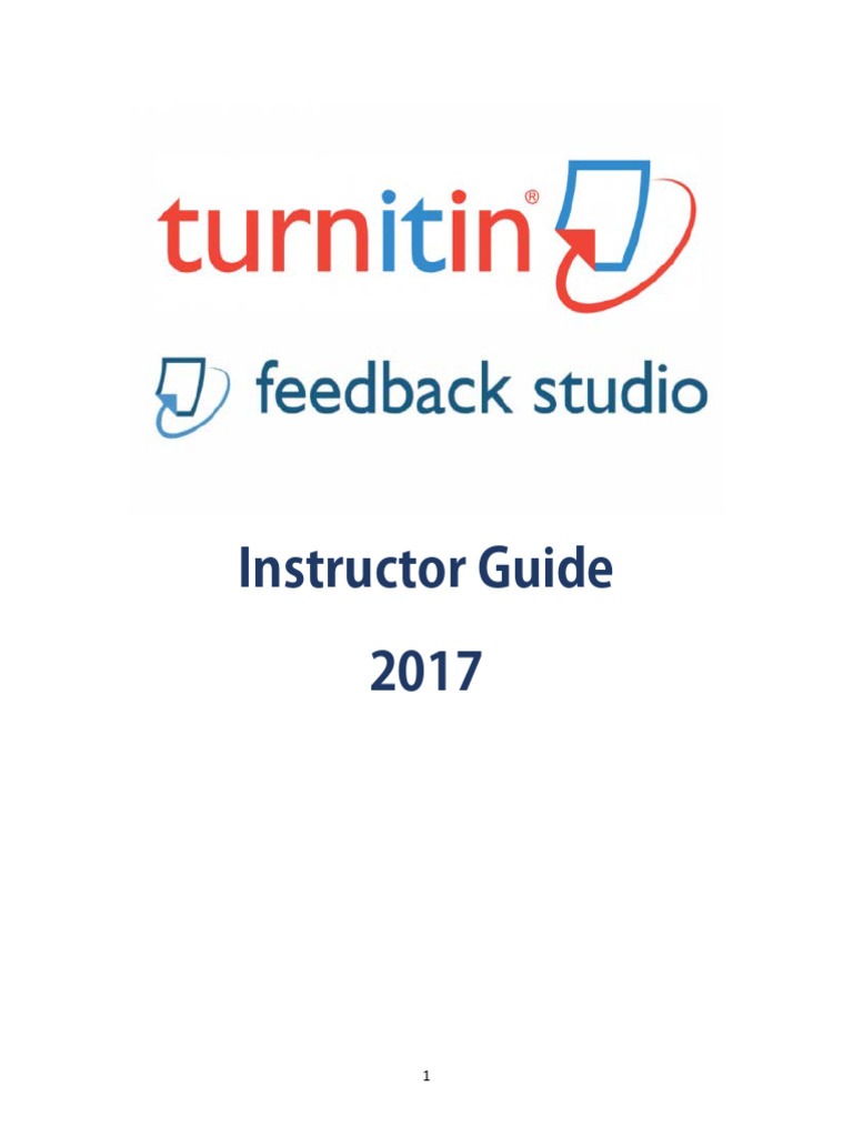 Turn It in Instructor Guide | PDF | Turnitin | Software