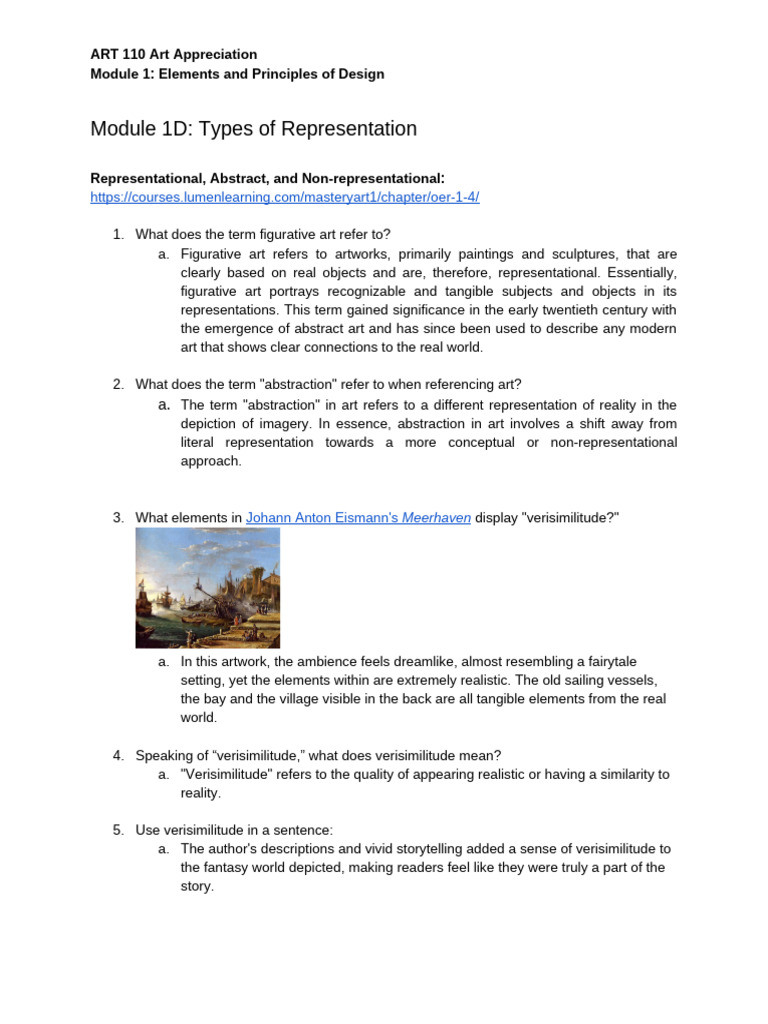 Module 1D - Art Homework | PDF | Abstract Art | Pablo Picasso