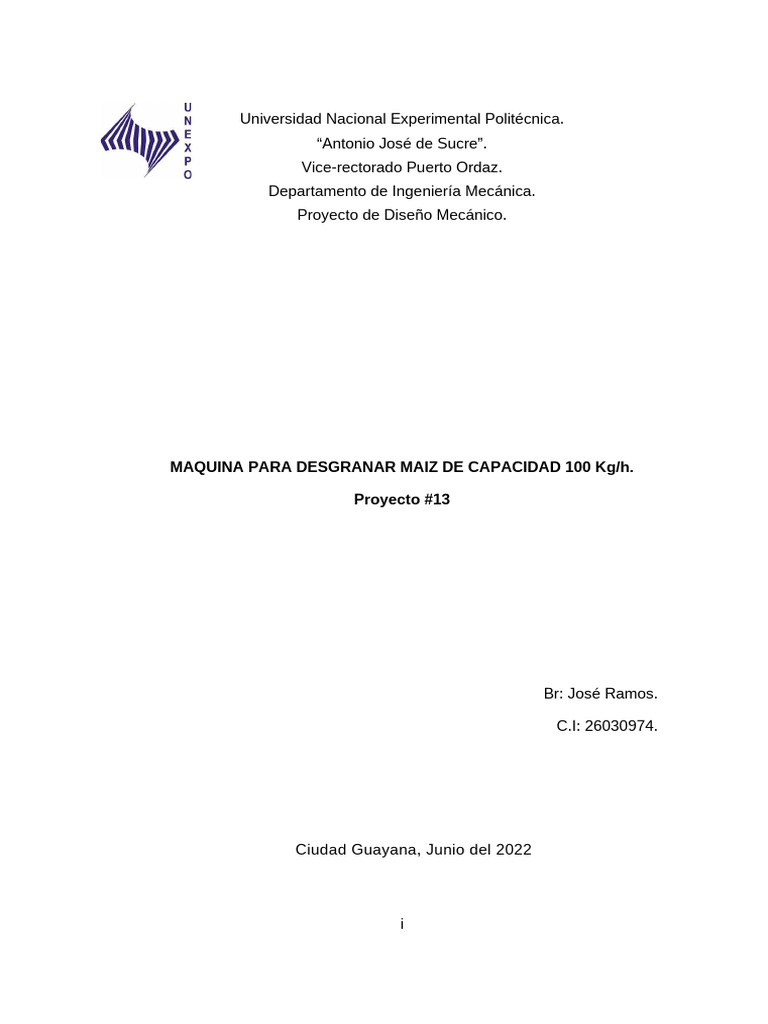 SSC Desgranadora de Maiz N13 Jose Ramos | PDF | Engranaje | Ingeniería mecánica