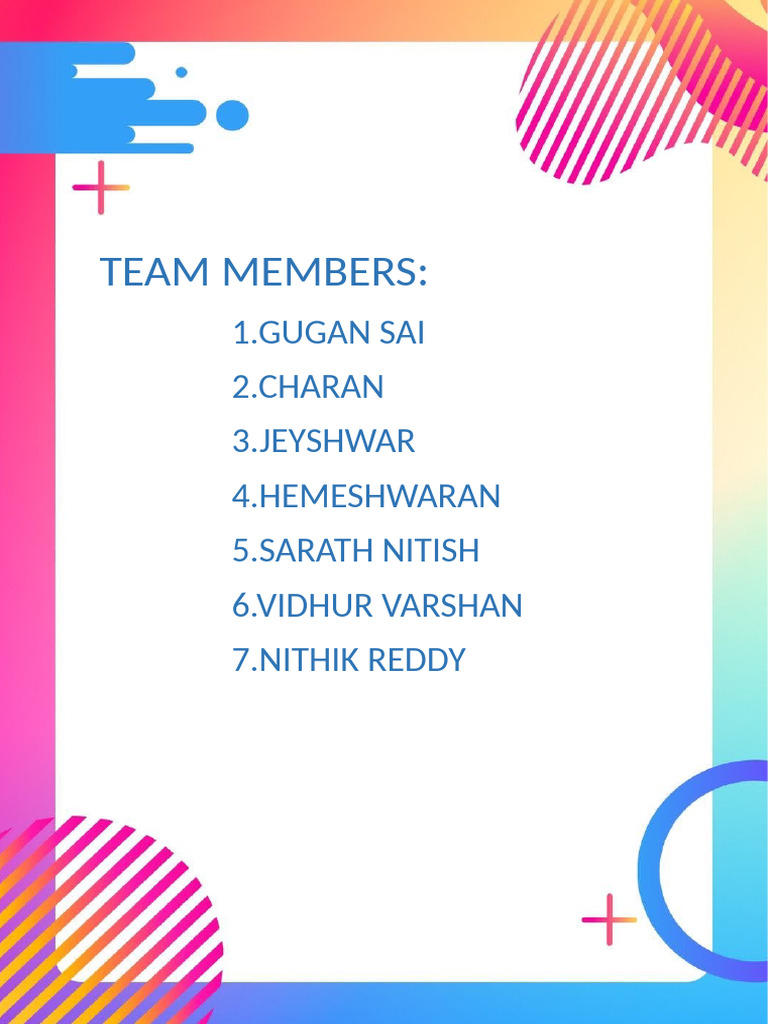 Team Members | PDF
