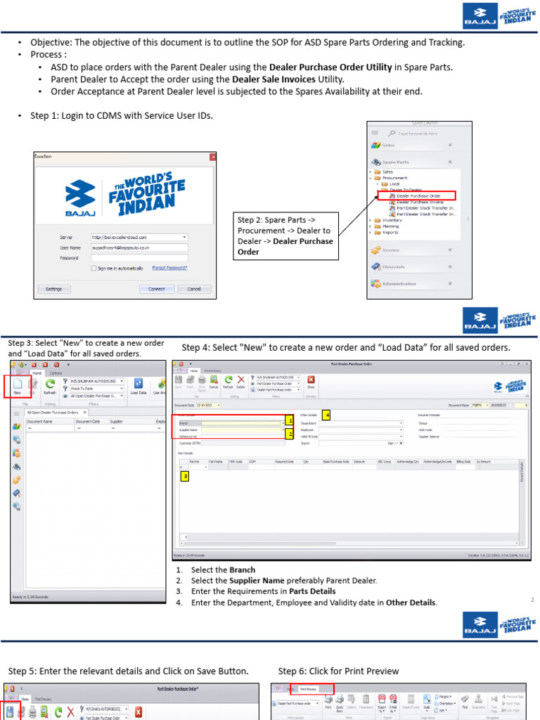 ASD Spares Ordering Process CDMS | PDF | Invoice | Computing