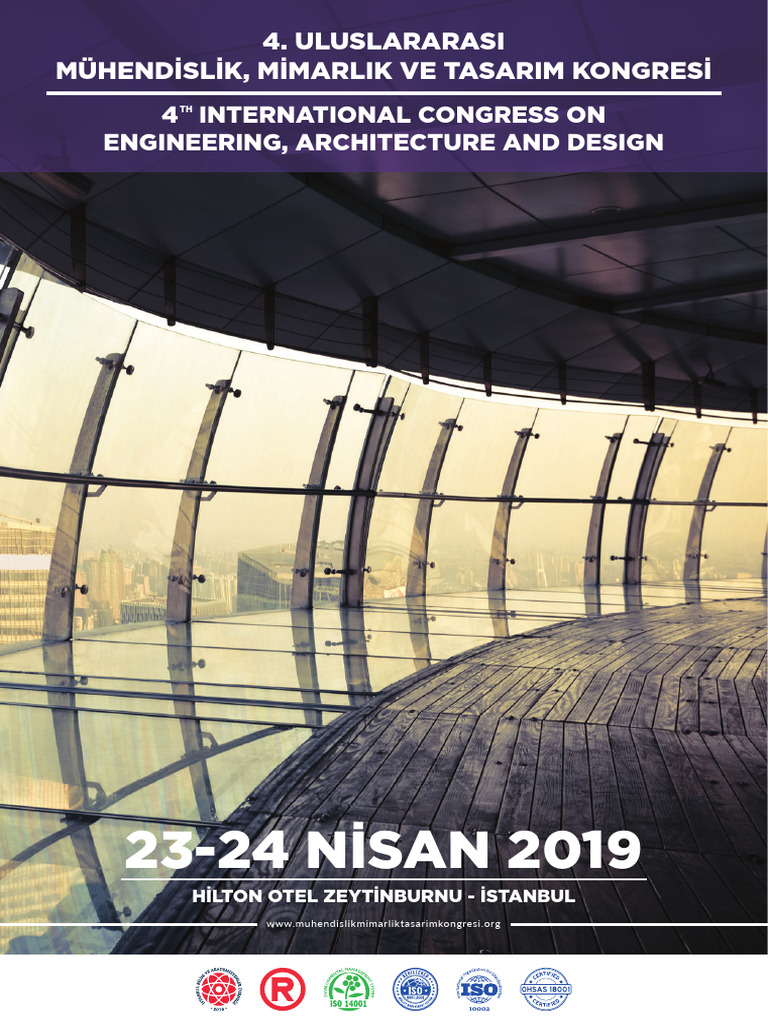 Uluslararasi Muhendi̇sli̇k Mi̇marlik Ve Tasarim Kongresi̇ | PDF
