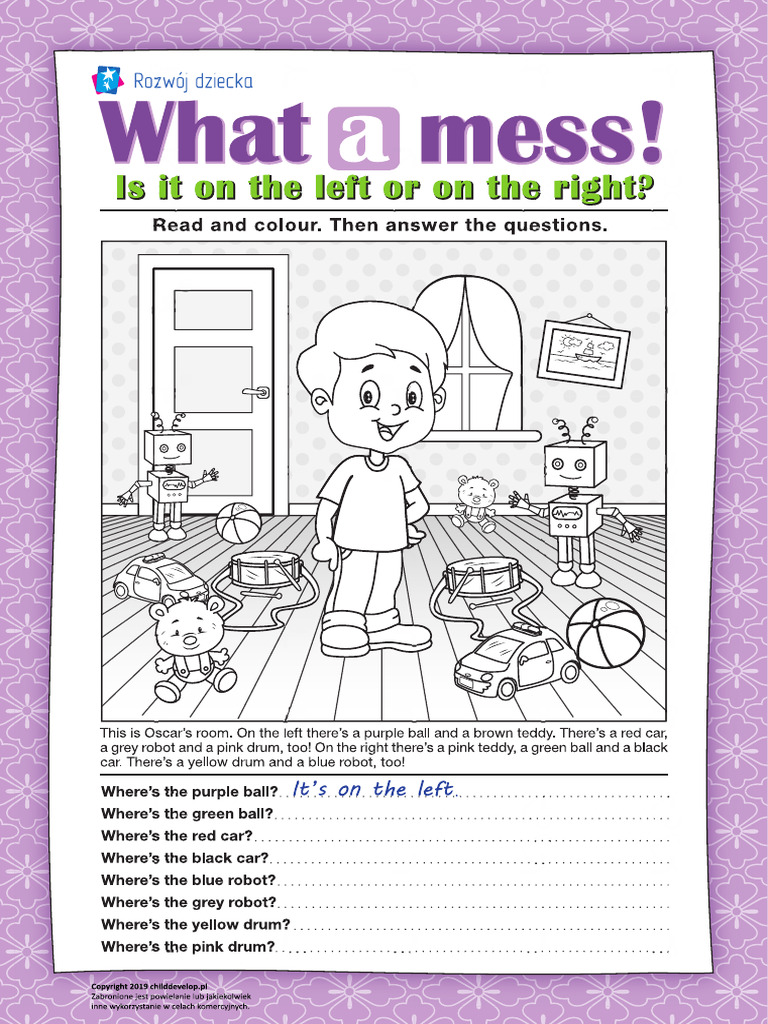 My Toys Left Right | PDF