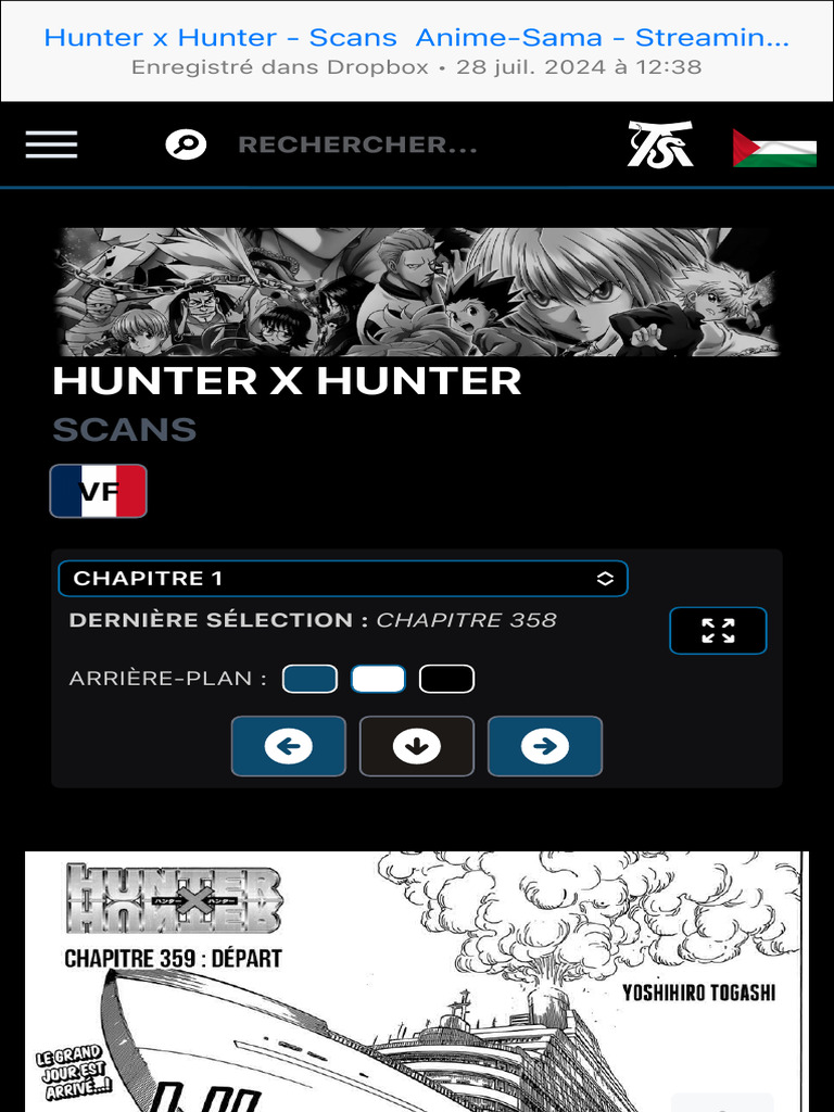 Scans VF de Hunter x Hunter - Chapitre 358 | PDF