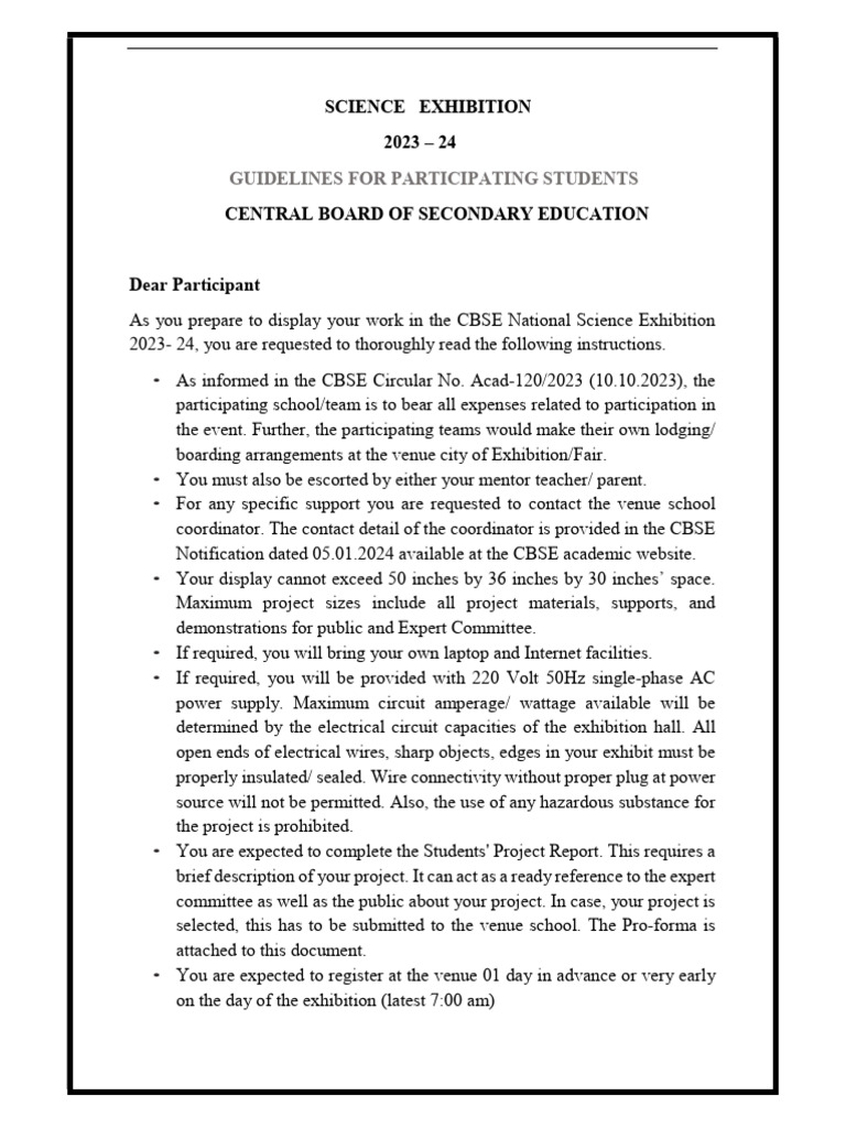 Student Science Fair Guide | PDF