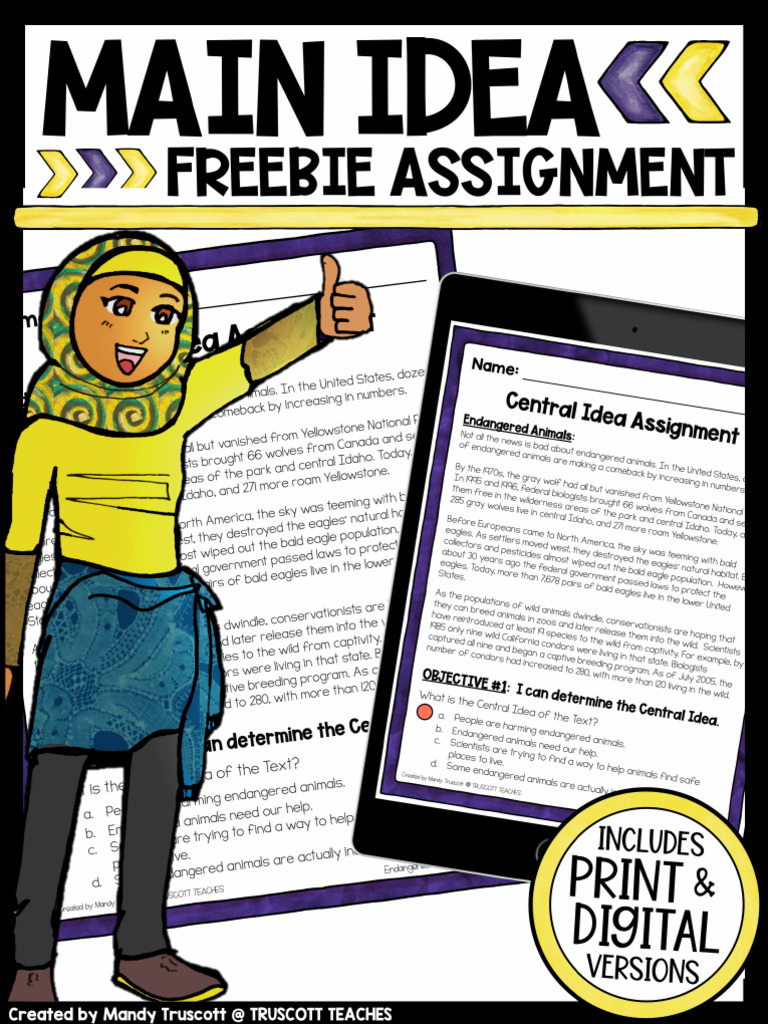 Main Idea and Supporting Details | PDF