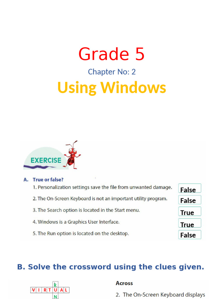 G5 Chap#2 Exercise (1) | PDF