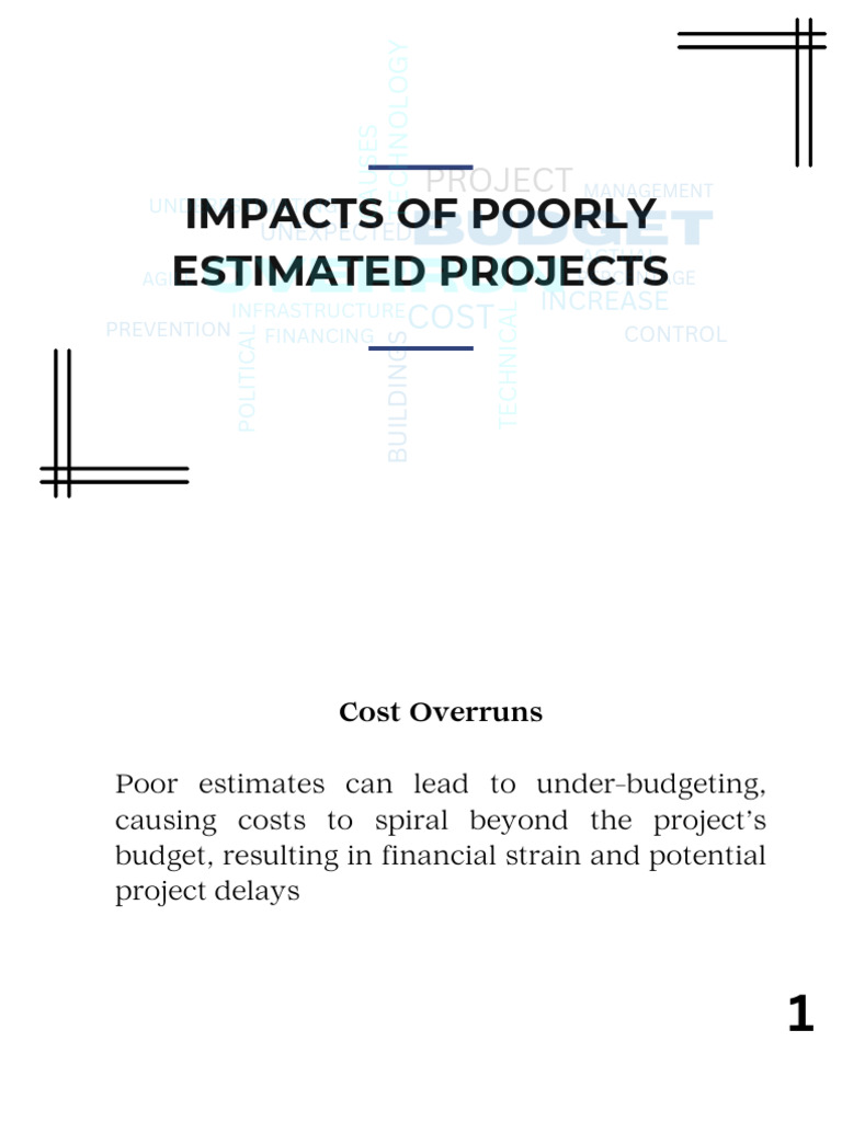 Impacts of Poorly Estimated Projects | PDF | Economies | Business