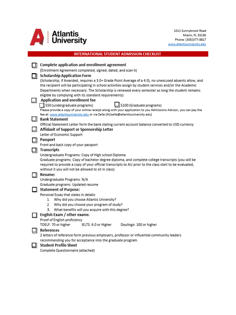 International Student Admission Guide | PDF | Diploma | Academic Degree