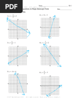 KUTA Graphing Lines in Slope-Intercept Form | PDF | Equations ...