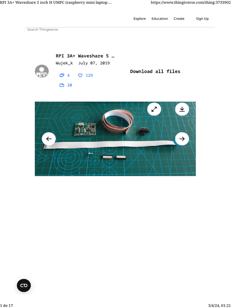 RPI 3A+ Waveshare 5 Inch H UMPC (Raspberry Mini Laptop - Palmtop) by ...