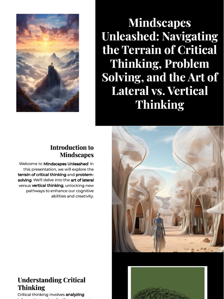 Slidesgo Mindscapes Unleashed Navigating The Terrain of Critical Thinking Problem Solving and ...