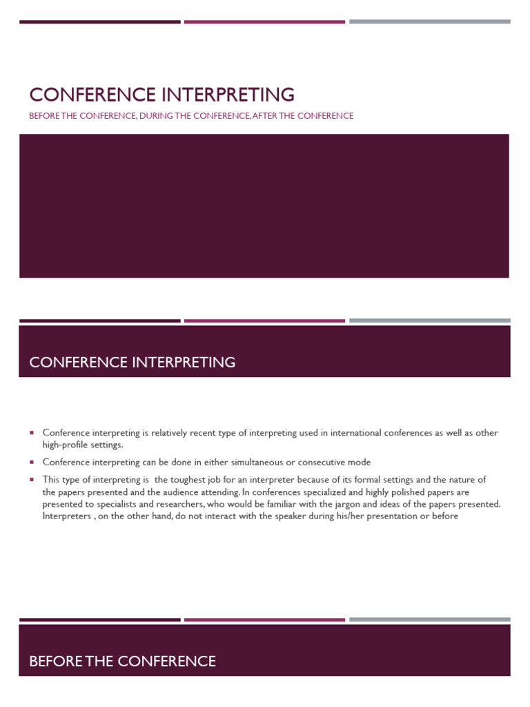 Conference Interpreting | PDF | Language Interpretation | Phrase