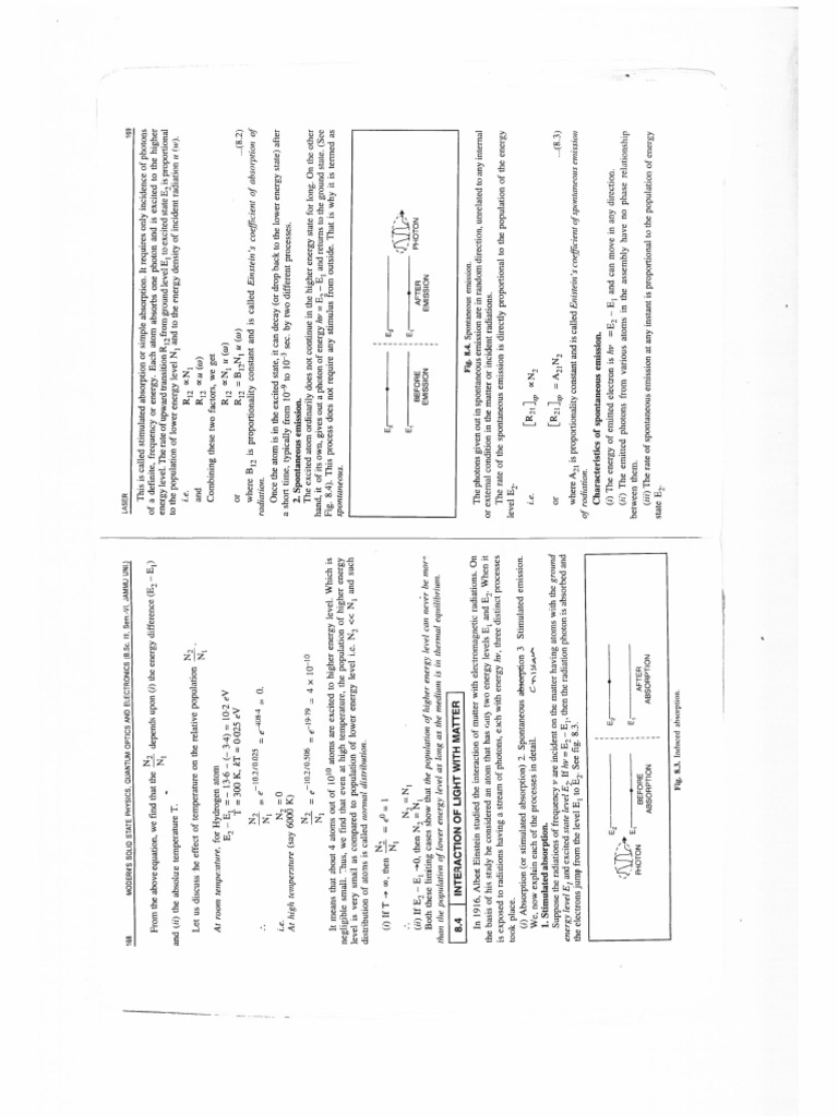 Laser Chapter 2 Notes | PDF
