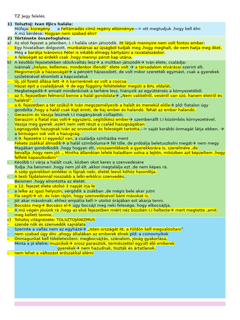 TZ Jegy Felelés | PDF