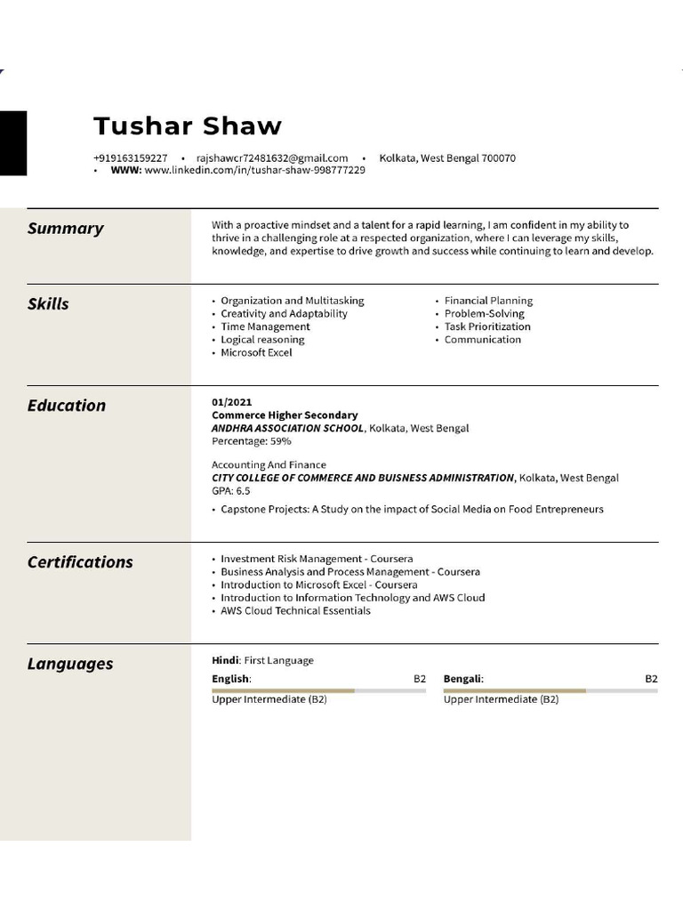 Tushar Shaw | PDF