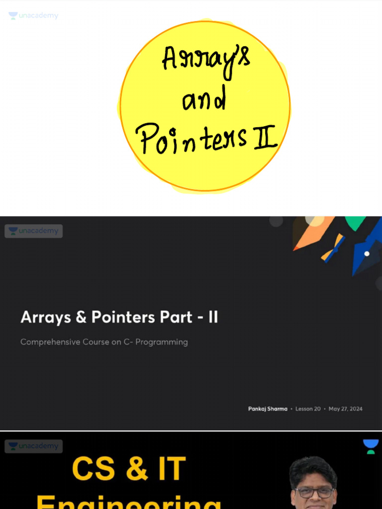 Arrays Pointers Part II | PDF