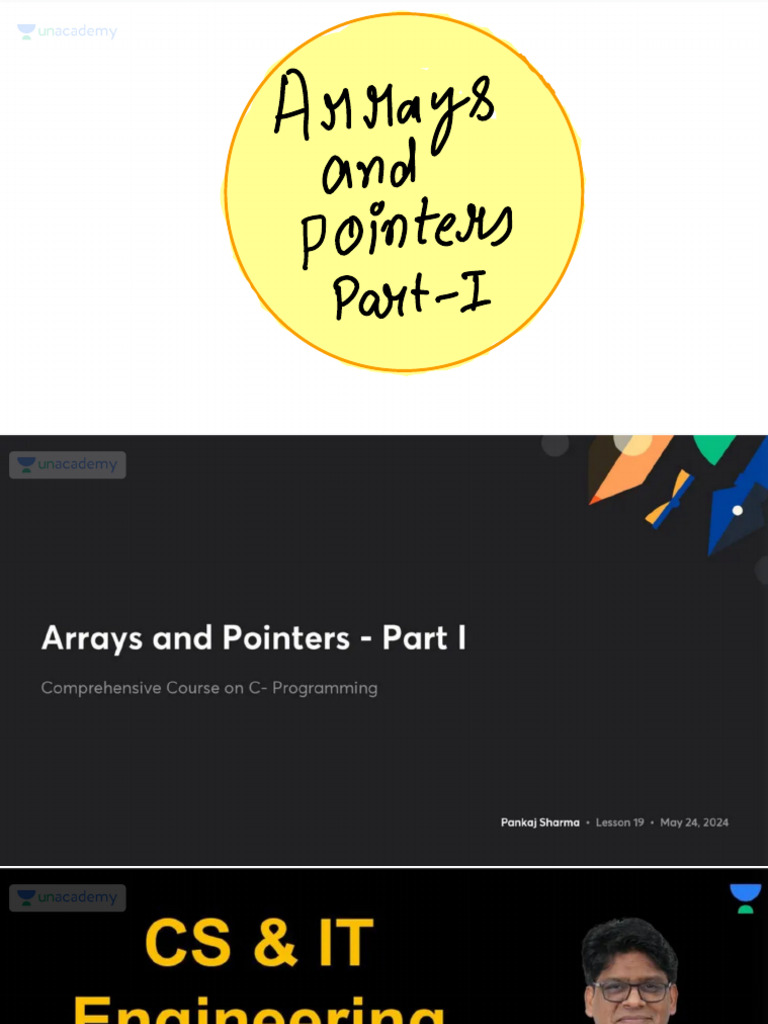 Arrays and Pointers Part I With Anno | PDF