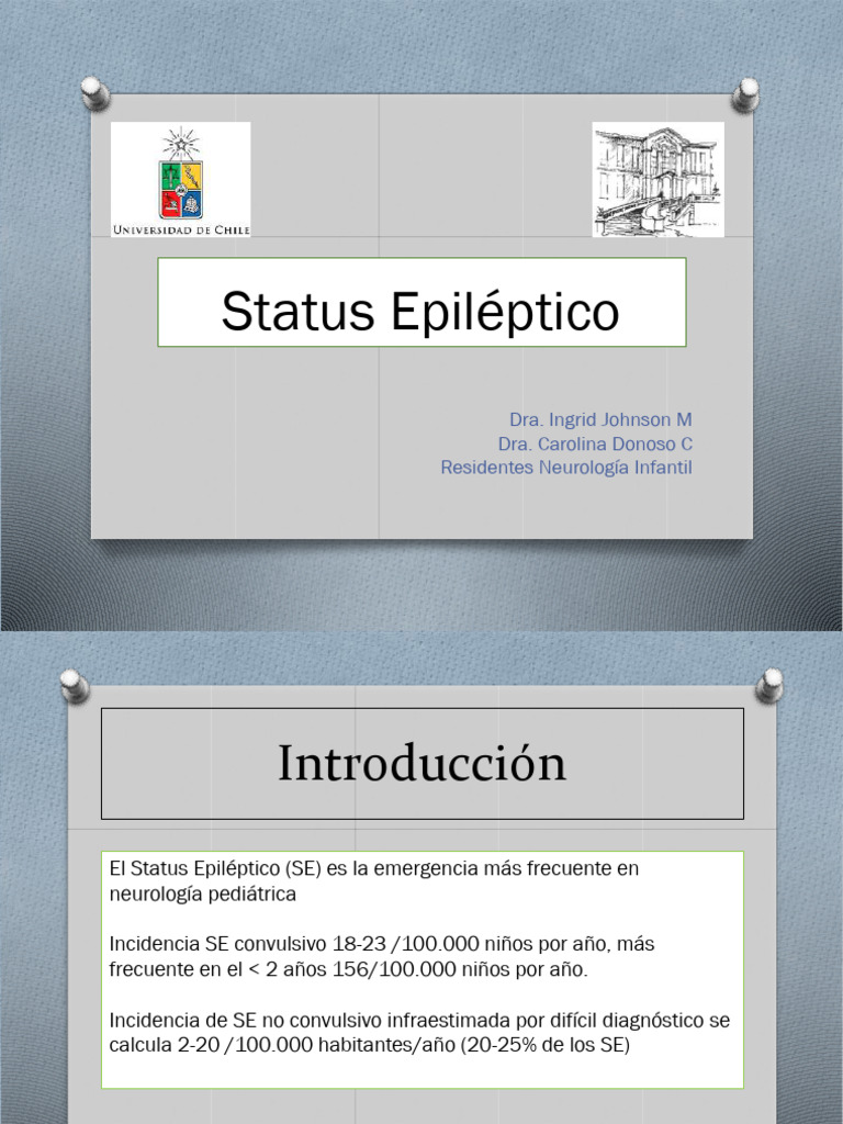 Status Epiléptico Pediátrico | PDF | Epilepsia | Enfermedades y trastornos humanos