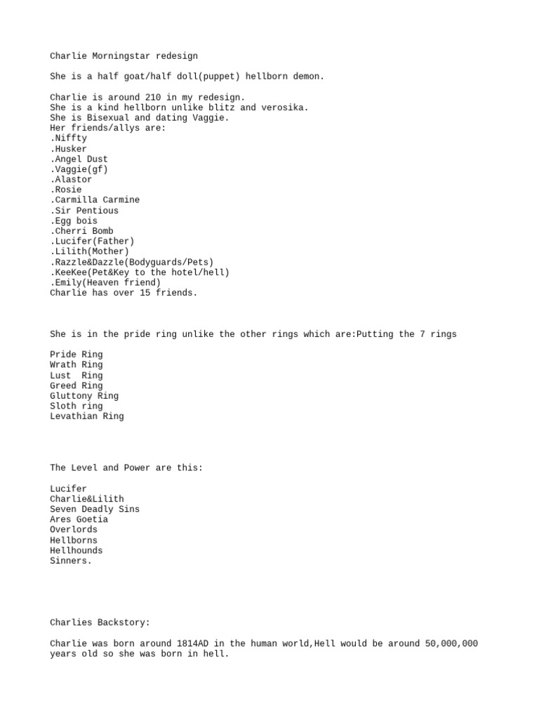 Charlie Morningstar redesign | PDF