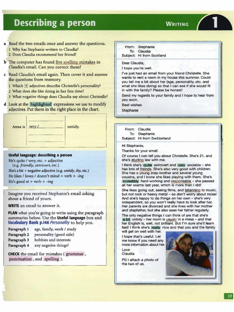 Describing A Person | PDF