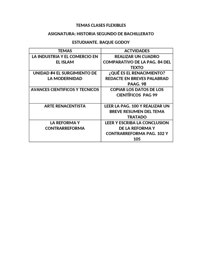 Temas Clases Flexibles | PDF
