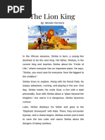 The Lion King Narrative Text | PDF