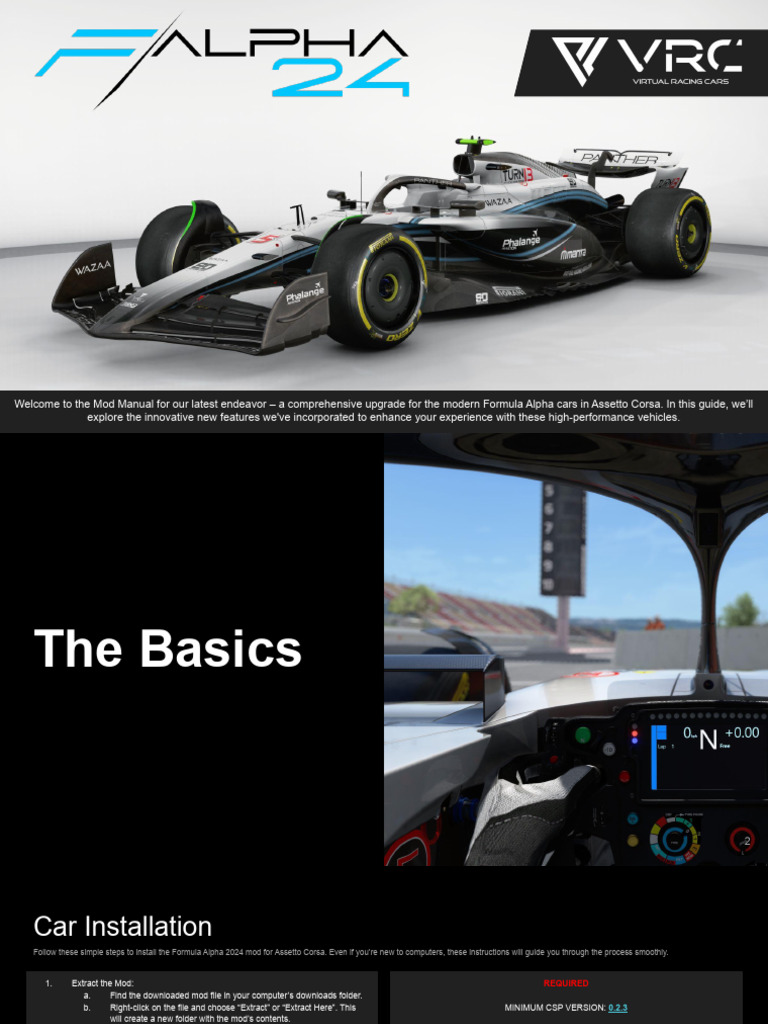 Formula Alpha 2024 Mod Installation Guide | PDF | Directory (Computing ...