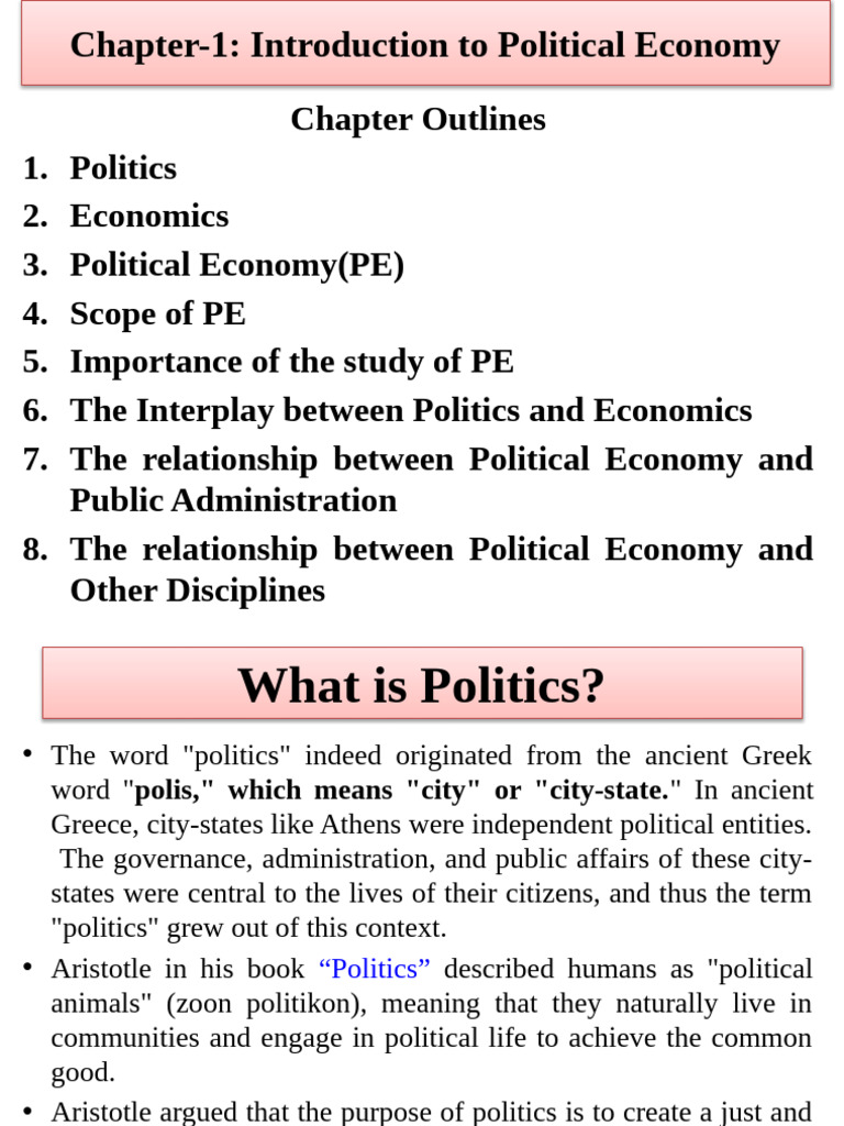 Introduction to Political Economy | PDF | Economics | Political Economy