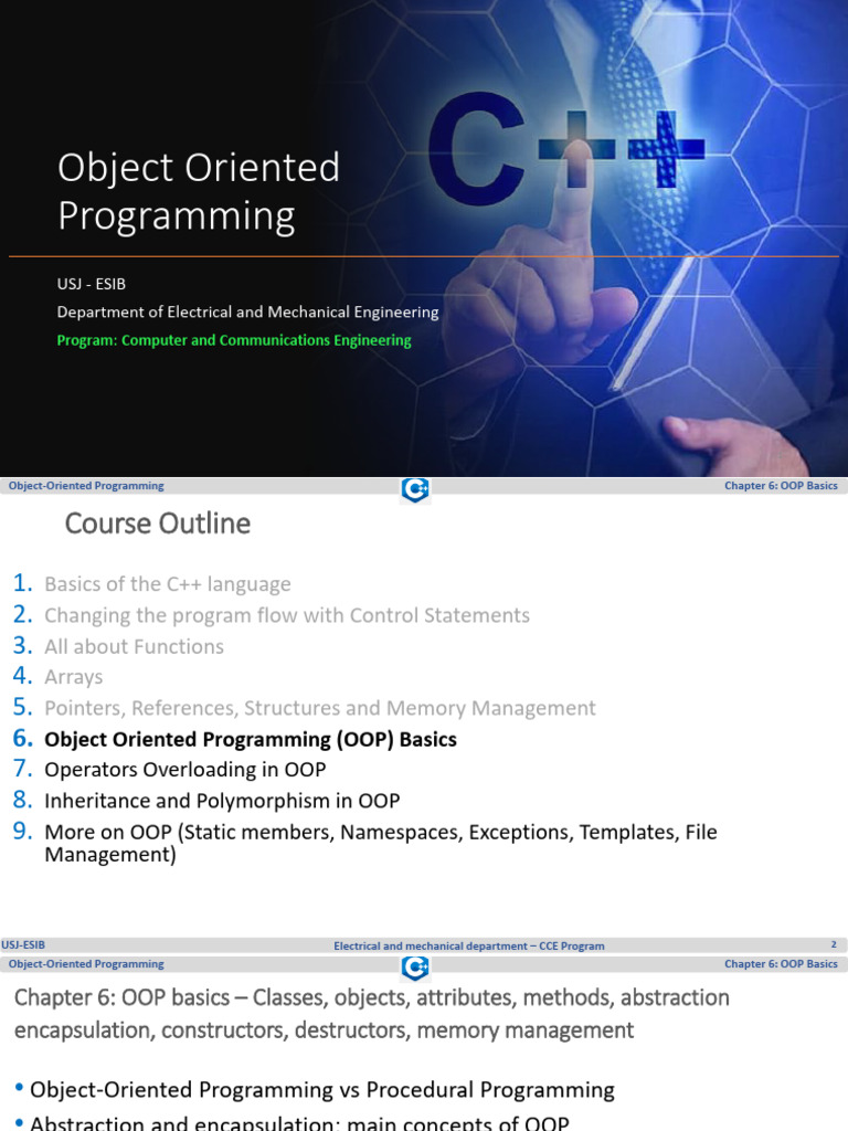Chap6_OOP_CCE | PDF | Object Oriented Programming | Class (Computer Programming)