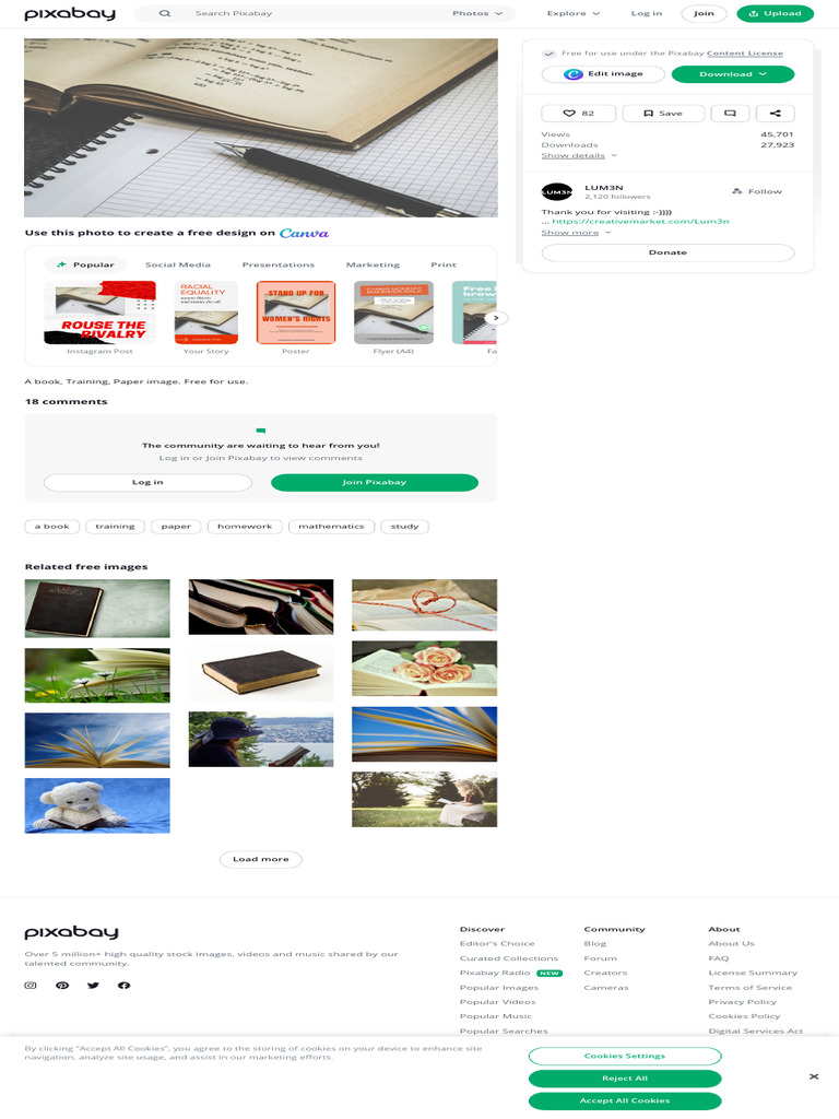 A Book Training Paper - Free Photo On Pixabay - Pixabay | PDF | Http ...