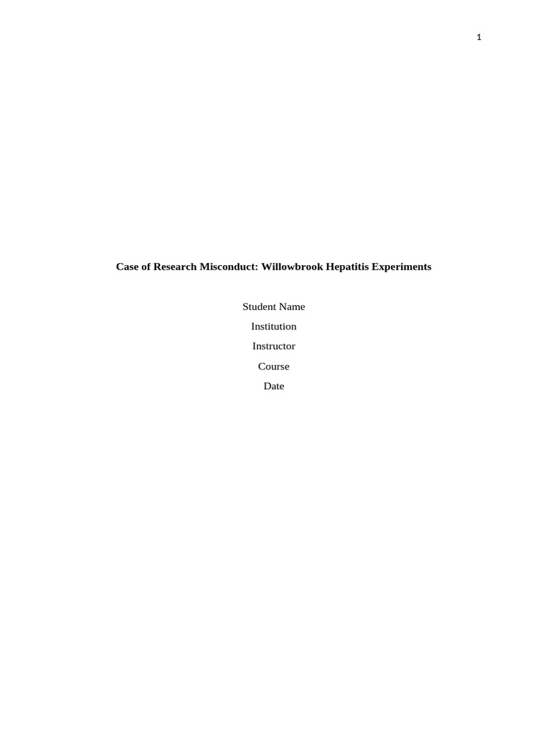 Willowbrook Hepatitis Experiments Ethics | PDF | Hepatitis | Informed ...