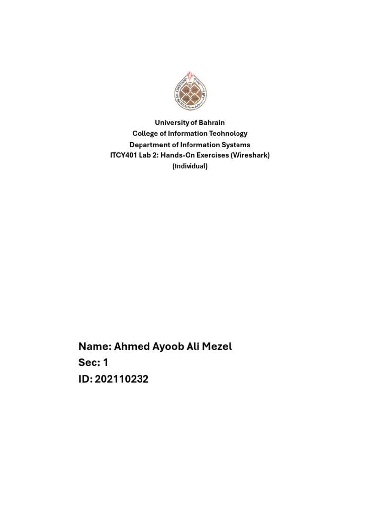 Lab 2 _ Assignment 2 _ Individual | PDF Lab 2 _ Assignment 2 _ Individual | PDF