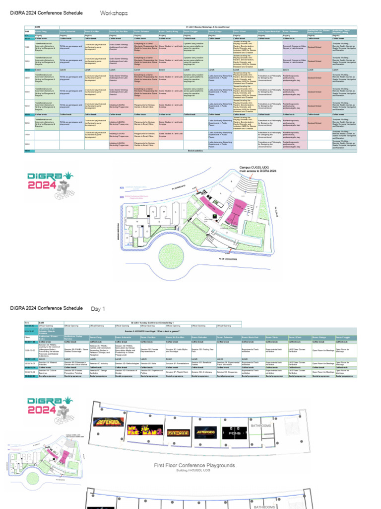 DiGRA 2024 Conference Schedule | PDF