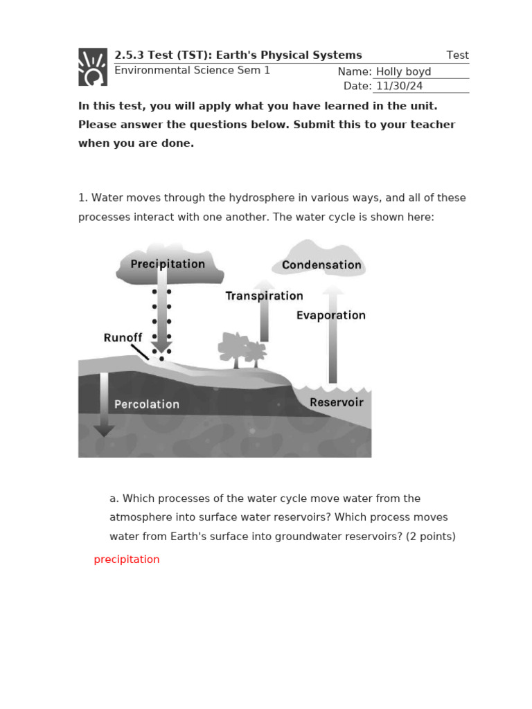 Earth's Water Cycle and Climate Dynamics | PDF | Plate Tectonics ...